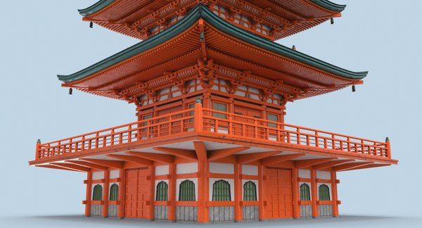 3D japanese-temple-01 model - TurboSquid 1170880