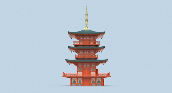 3D japanese-temple-01 model - TurboSquid 1170880