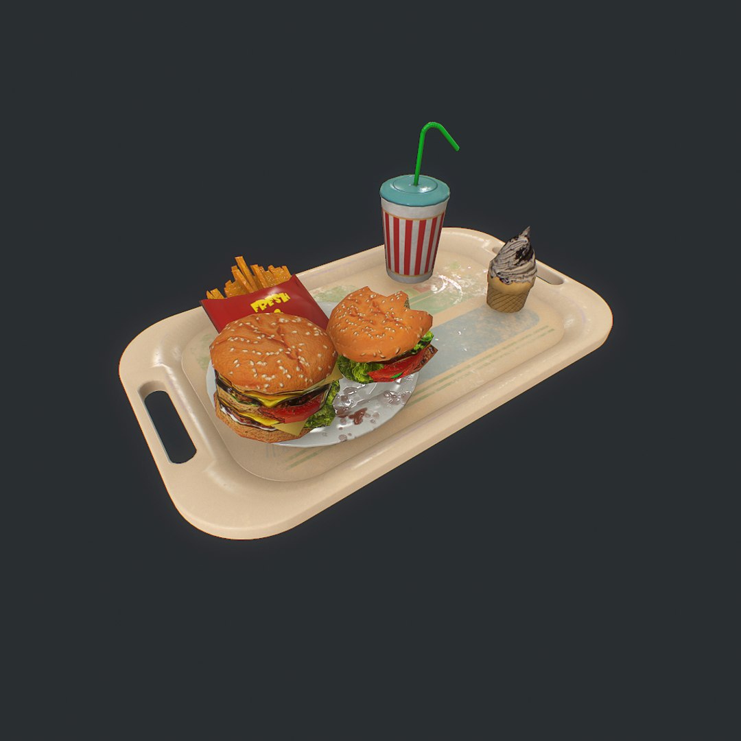 3D Burger Pbr Model - TurboSquid 1236597