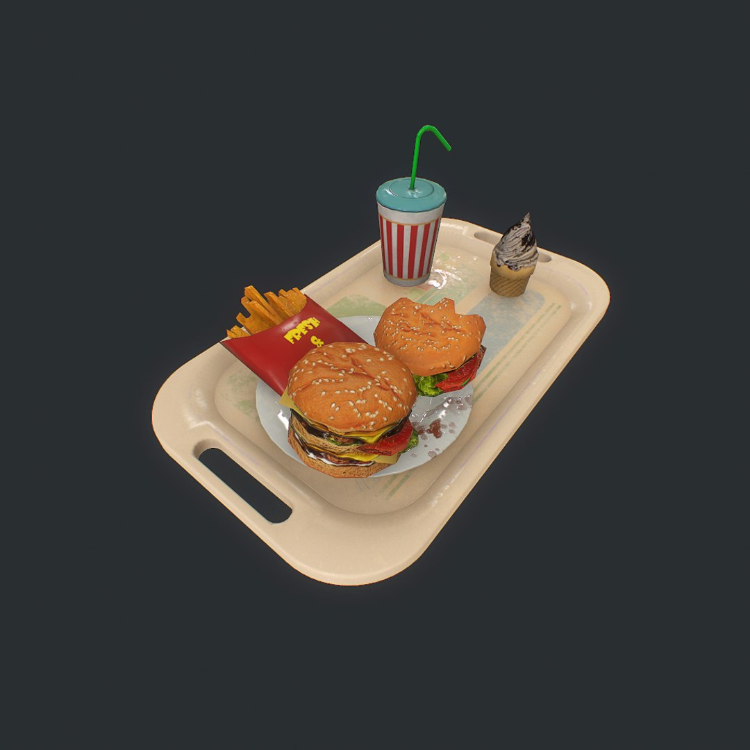 3D Burger Pbr Model - TurboSquid 1236597
