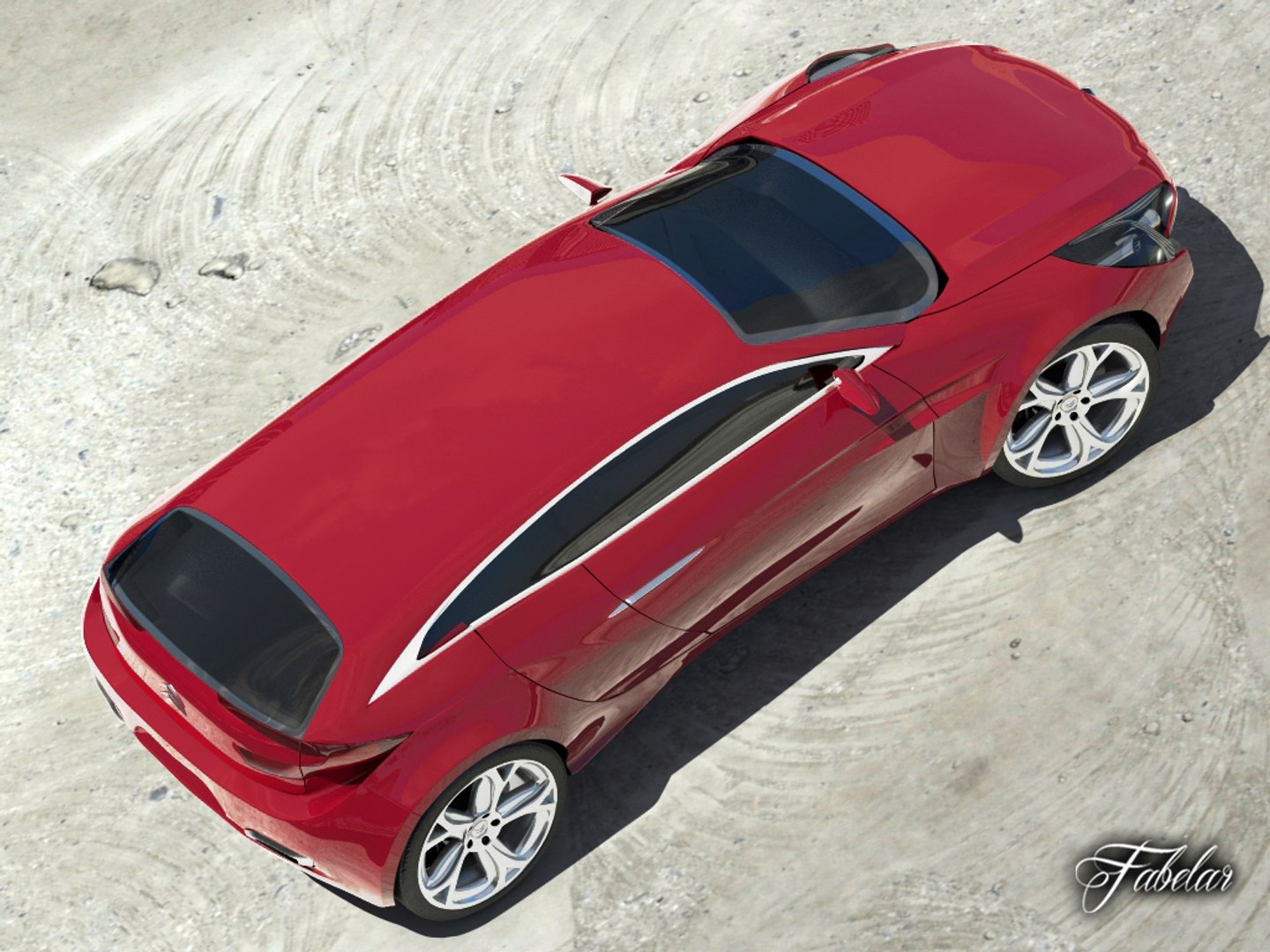 3d Model Citroen Gq Concept Car Speed