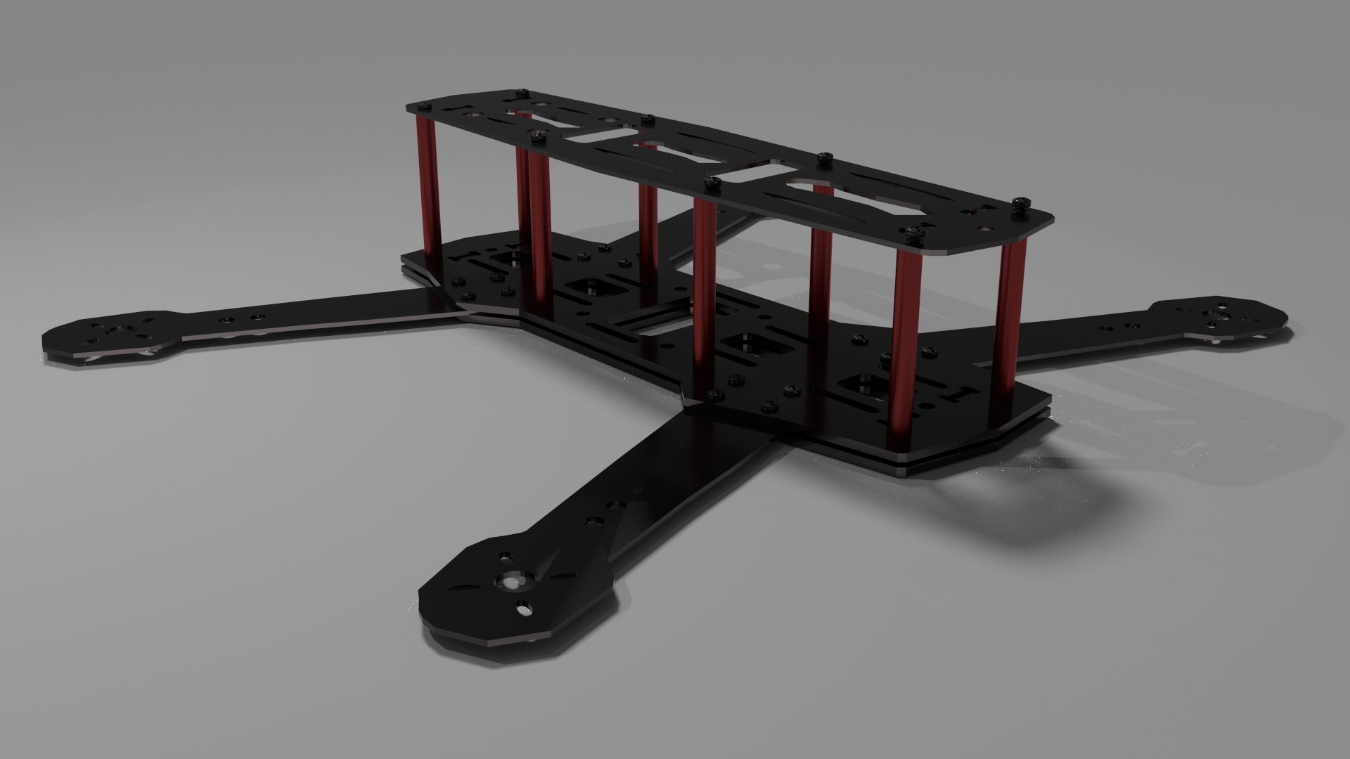 3d Model Quadcopter Frame Zmr250