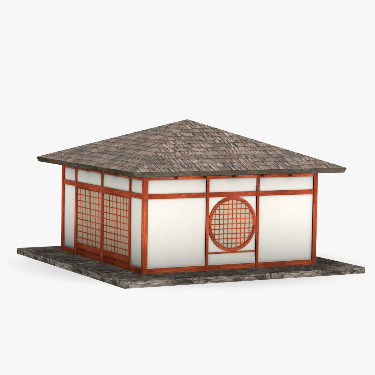 3d japanese houses model
