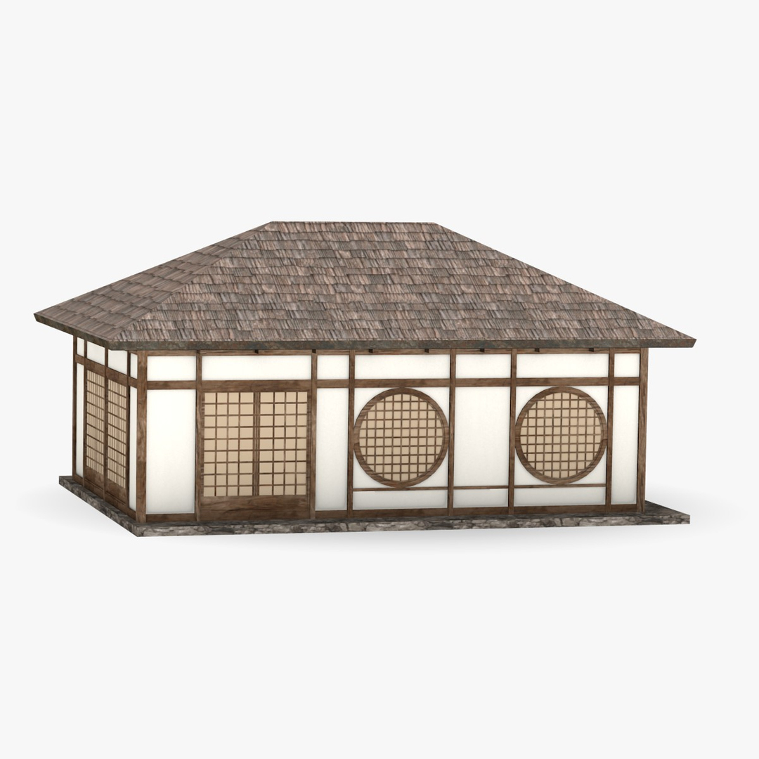 3d japanese houses model