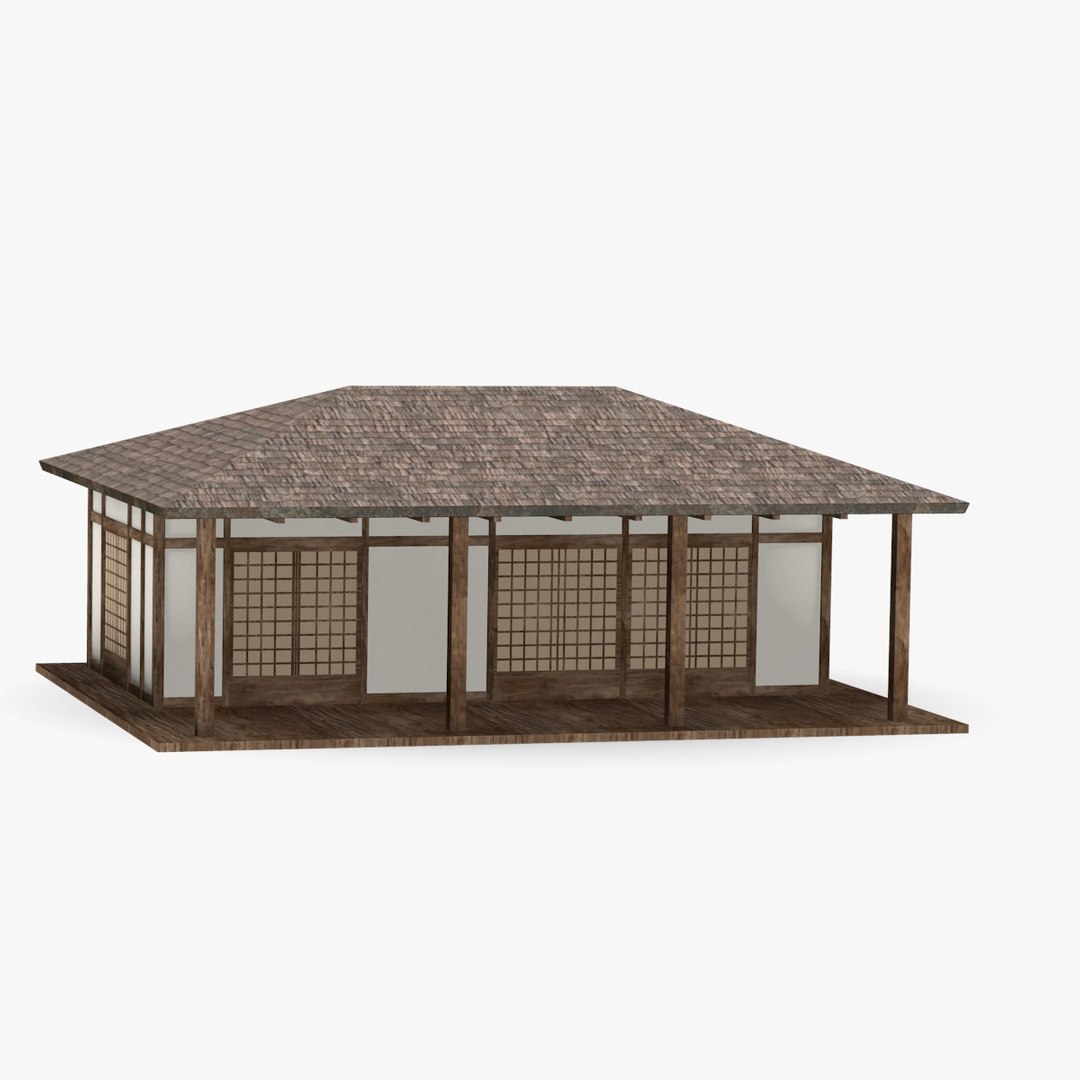 3d Japanese Houses Model