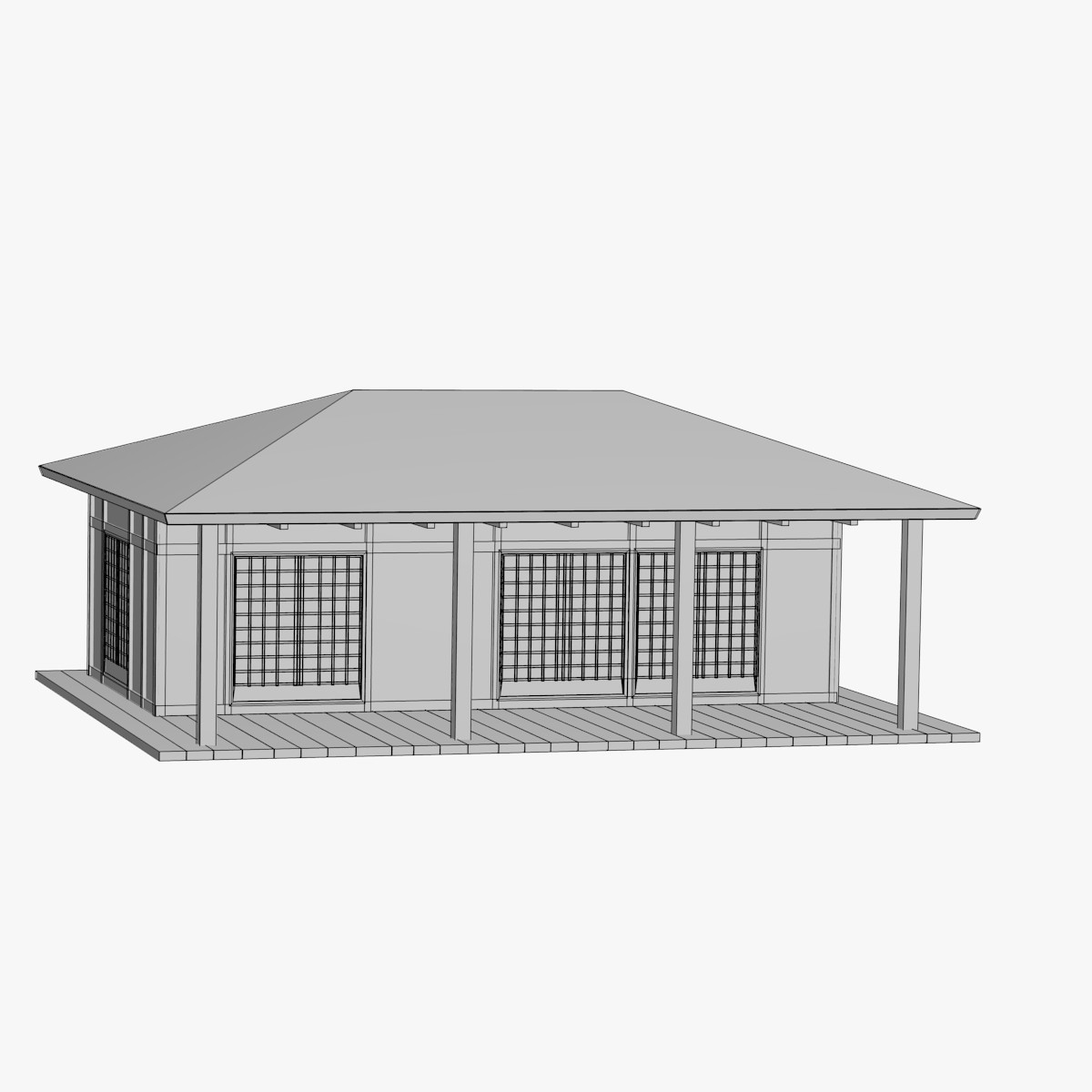 3d japanese houses model