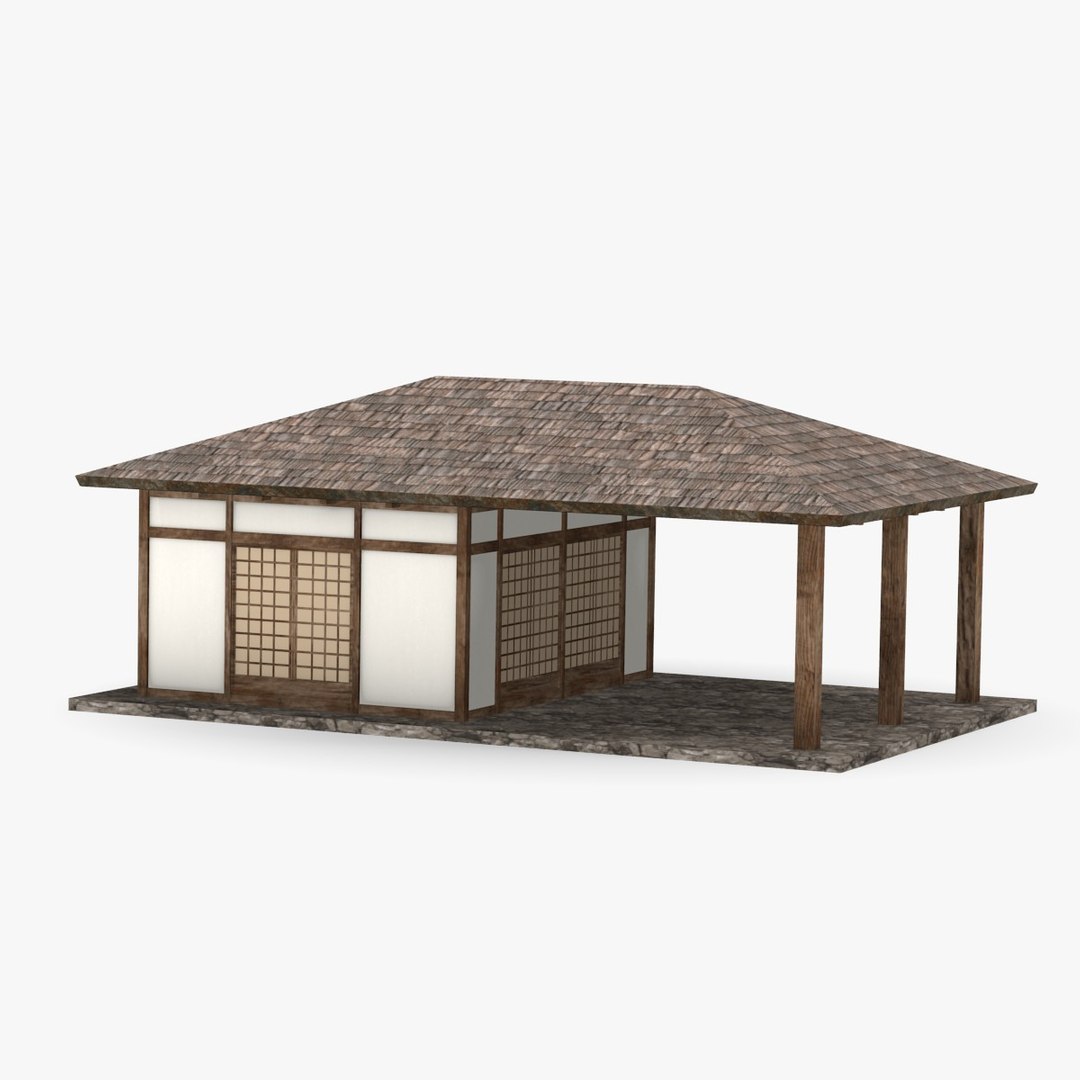 3d Japanese Houses Model