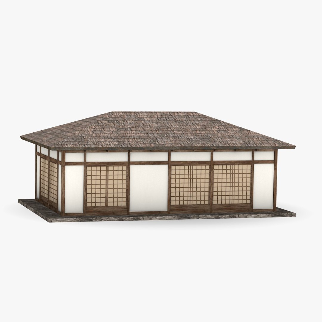3d Japanese Houses Model