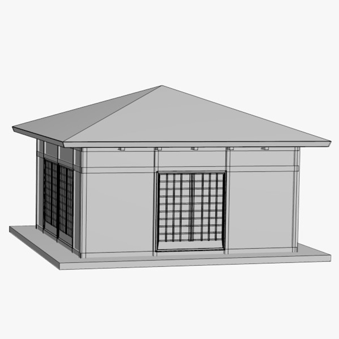 3d Japanese Houses Model
