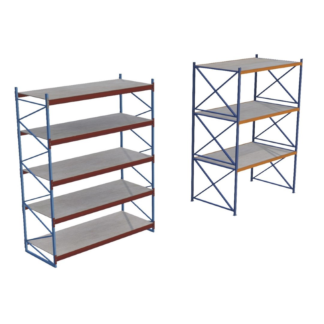 Wooden Shelves 3D Model Low Poly 3D Model - TurboSquid 2278451