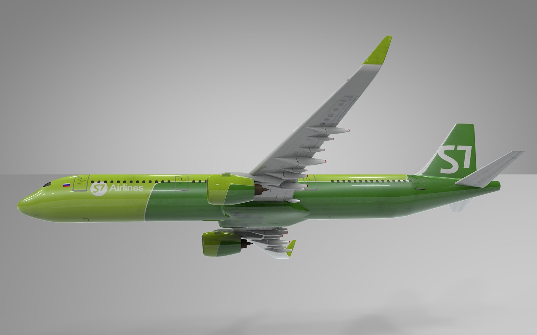 3D Model A321 Neo S7 Airlines - TurboSquid 1644552