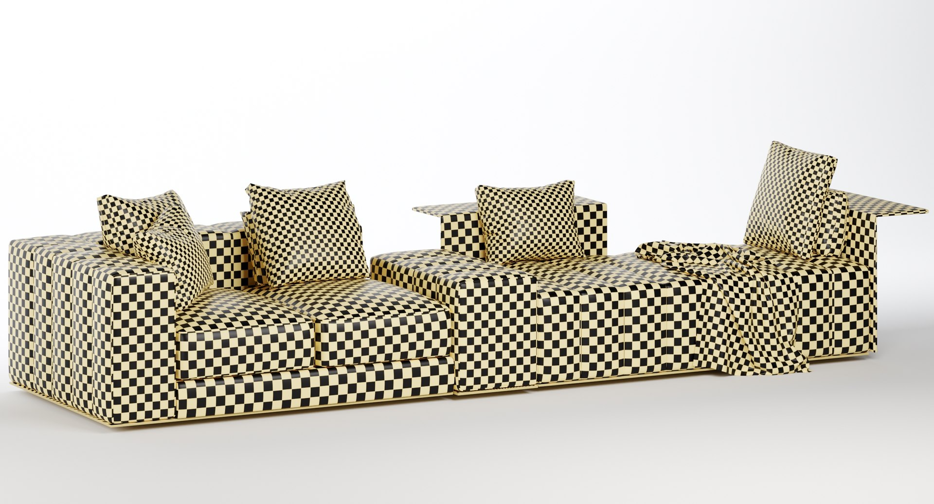 3D Model Freeman Modular Sofa By Minotti - TurboSquid 2295554