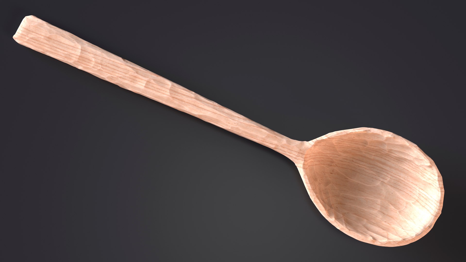 Wooden Carved Spoon Light 3D - TurboSquid 2155444