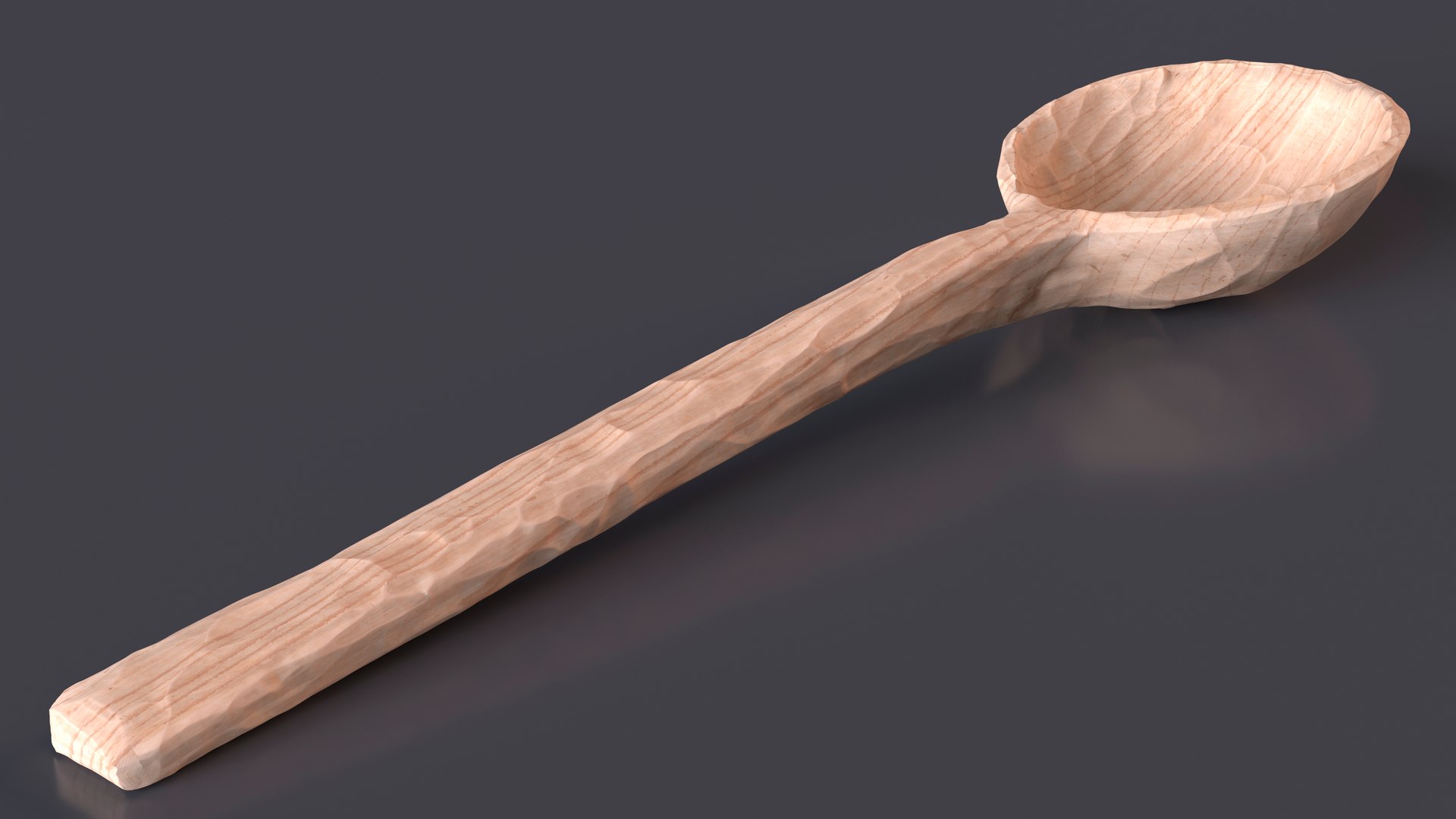 Wooden Carved Spoon Light 3D - TurboSquid 2155444