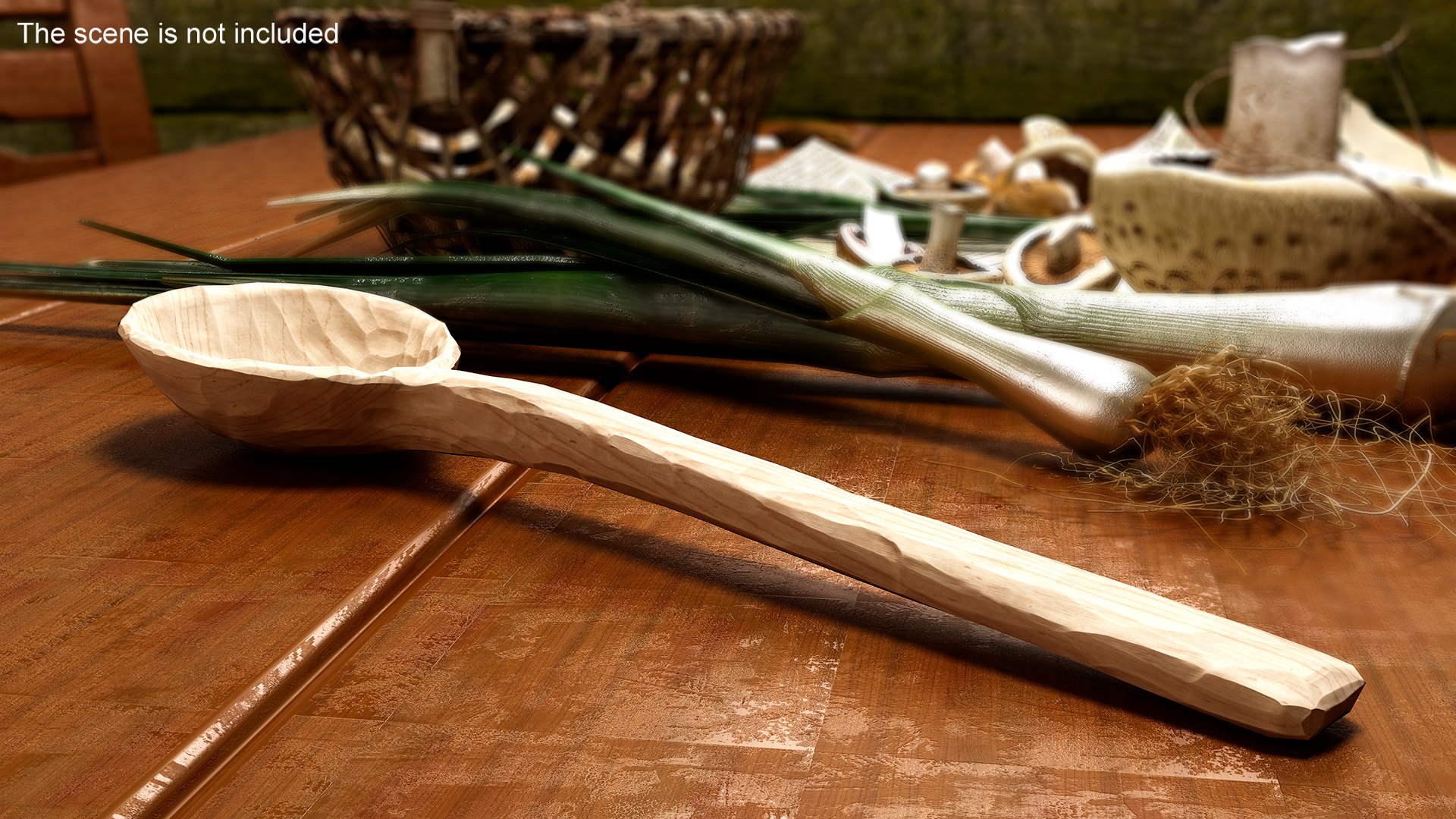 Wooden Carved Spoon Light 3D - TurboSquid 2155444