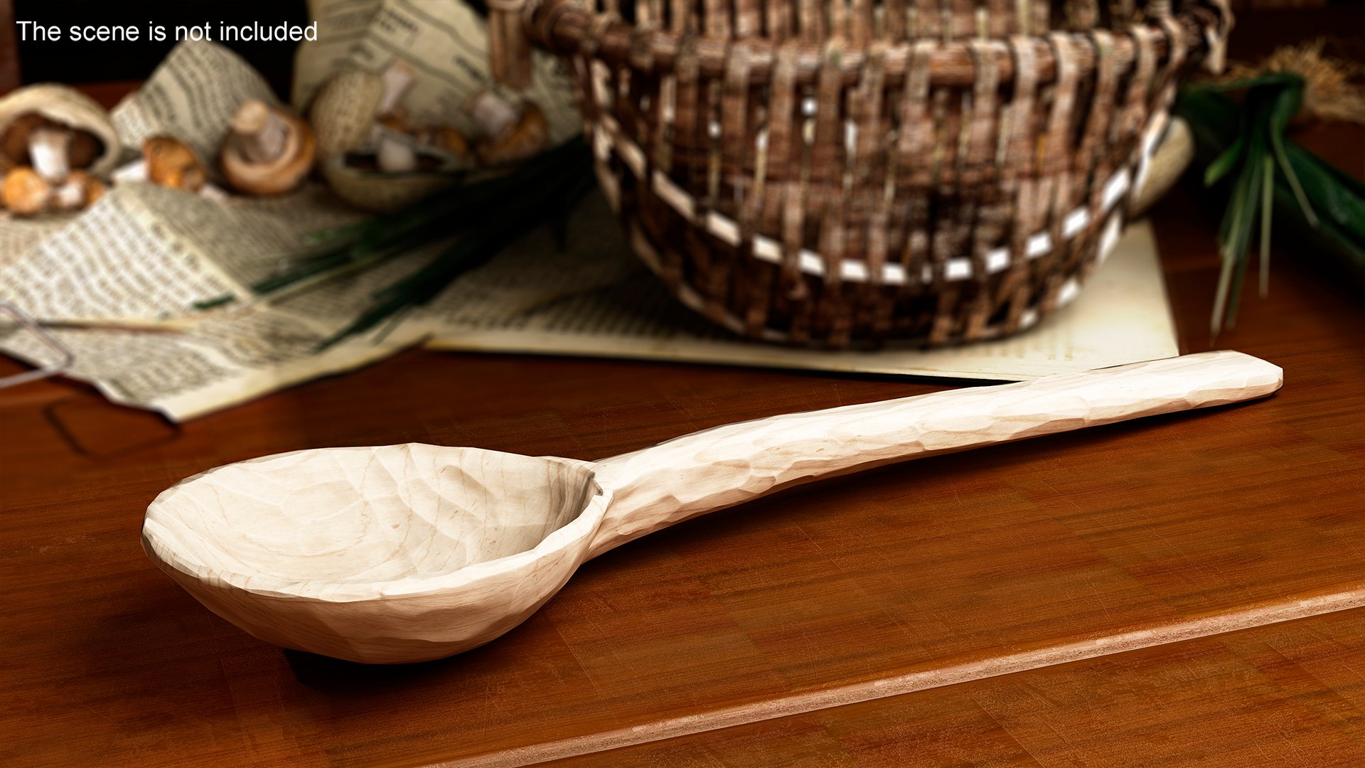 Wooden Carved Spoon Light 3D - TurboSquid 2155444