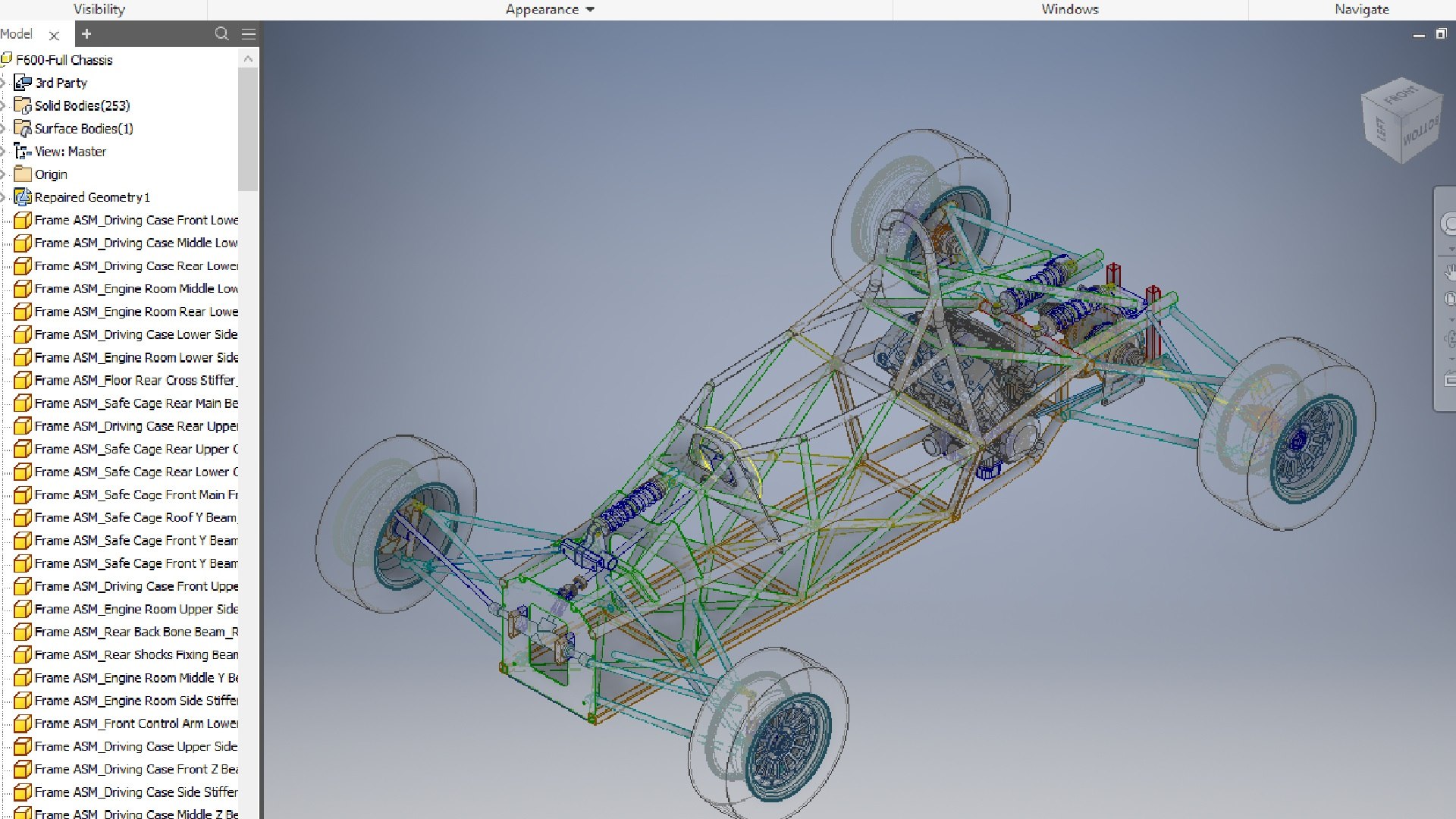 Formula Car Full Chassis 3D Model - TurboSquid 1787398