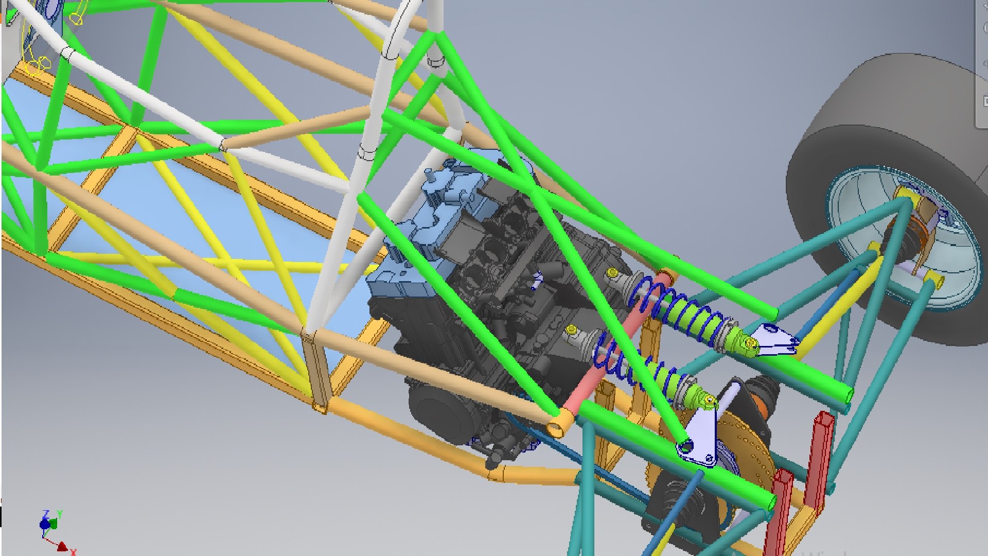 Formula Car Full Chassis 3D Model - TurboSquid 1787398