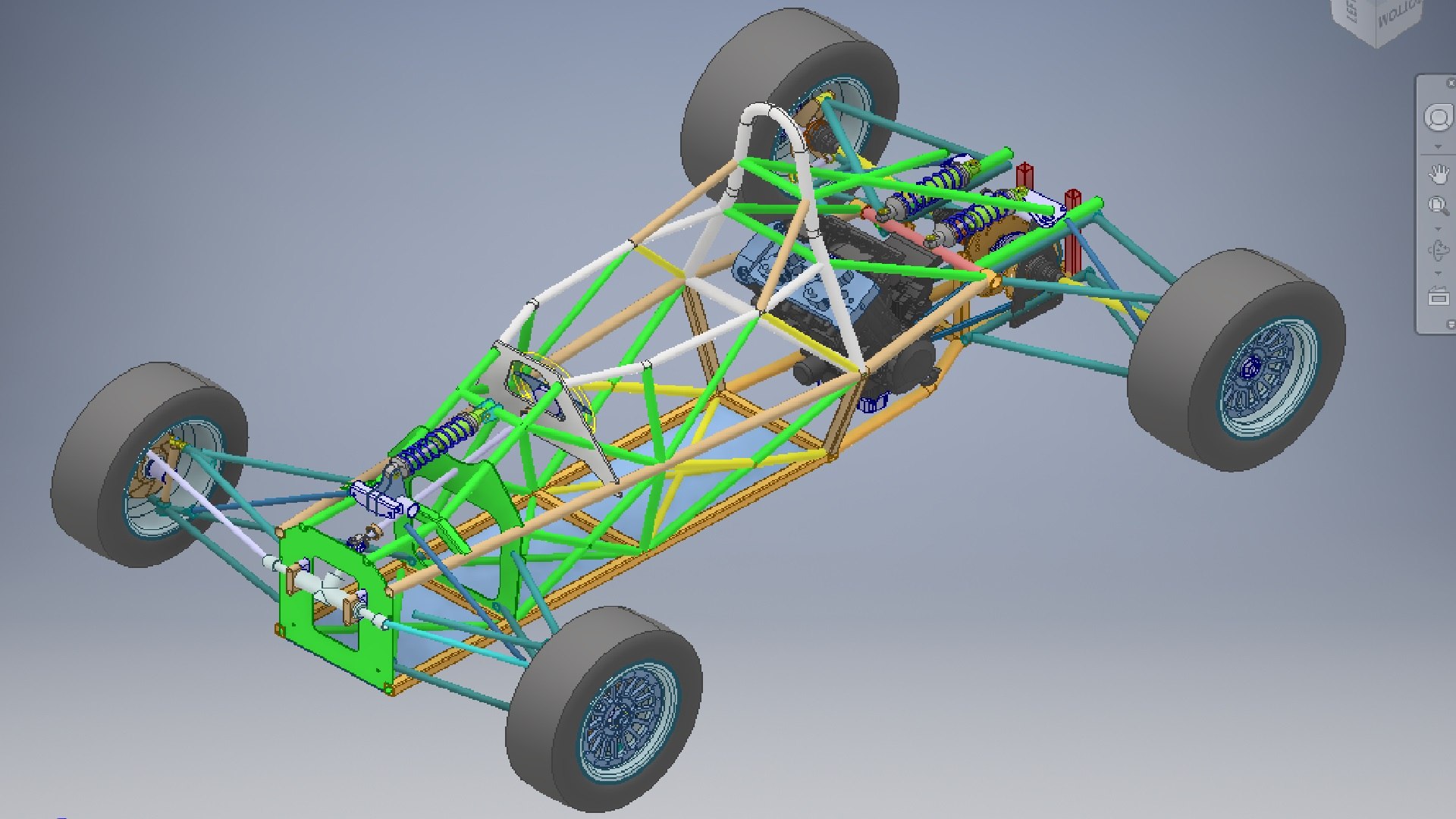 Formula Car Full Chassis 3D Model - TurboSquid 1787398