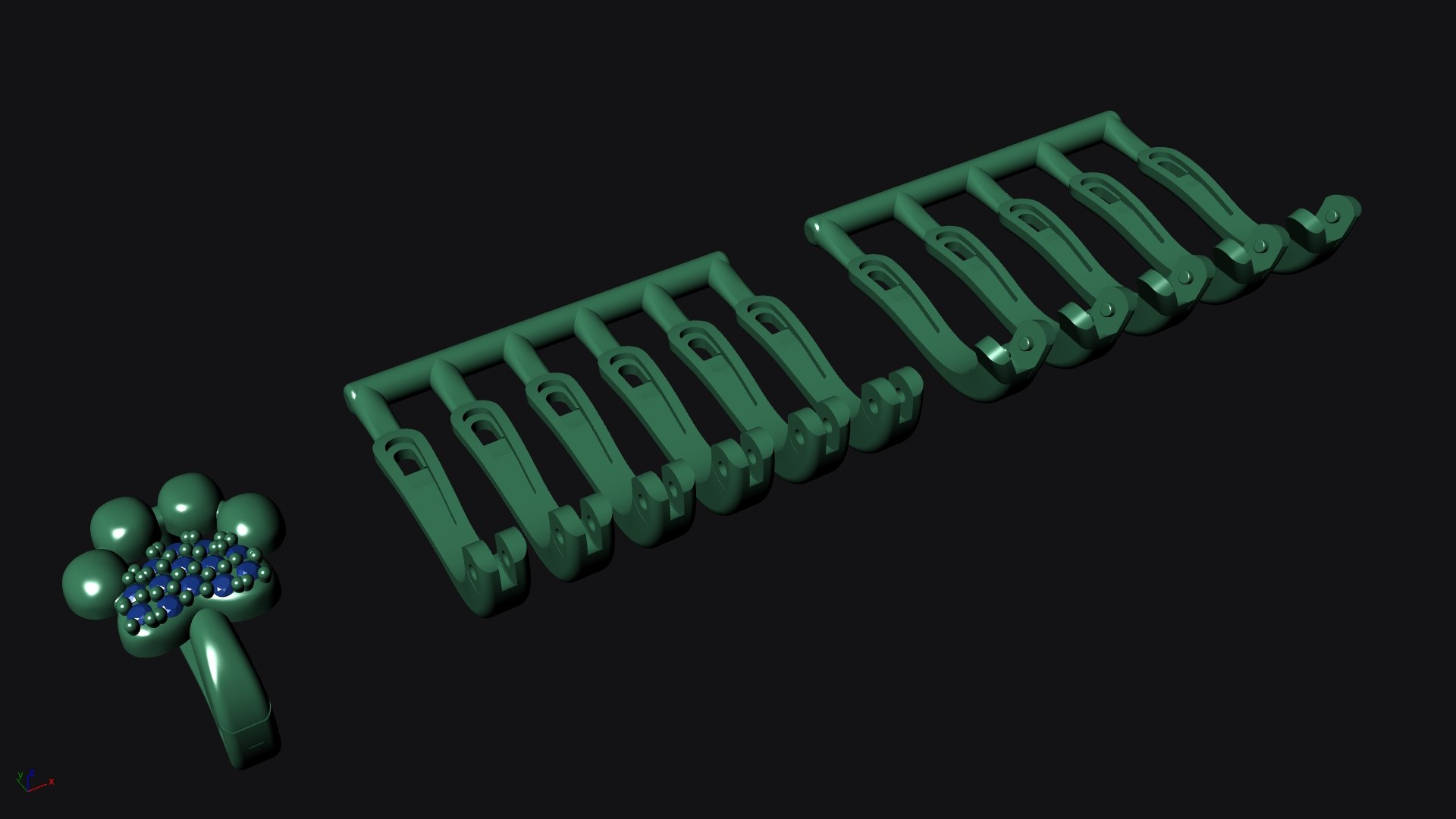 3D 3dm Stl Paw Earring Printable - TurboSquid 2084803