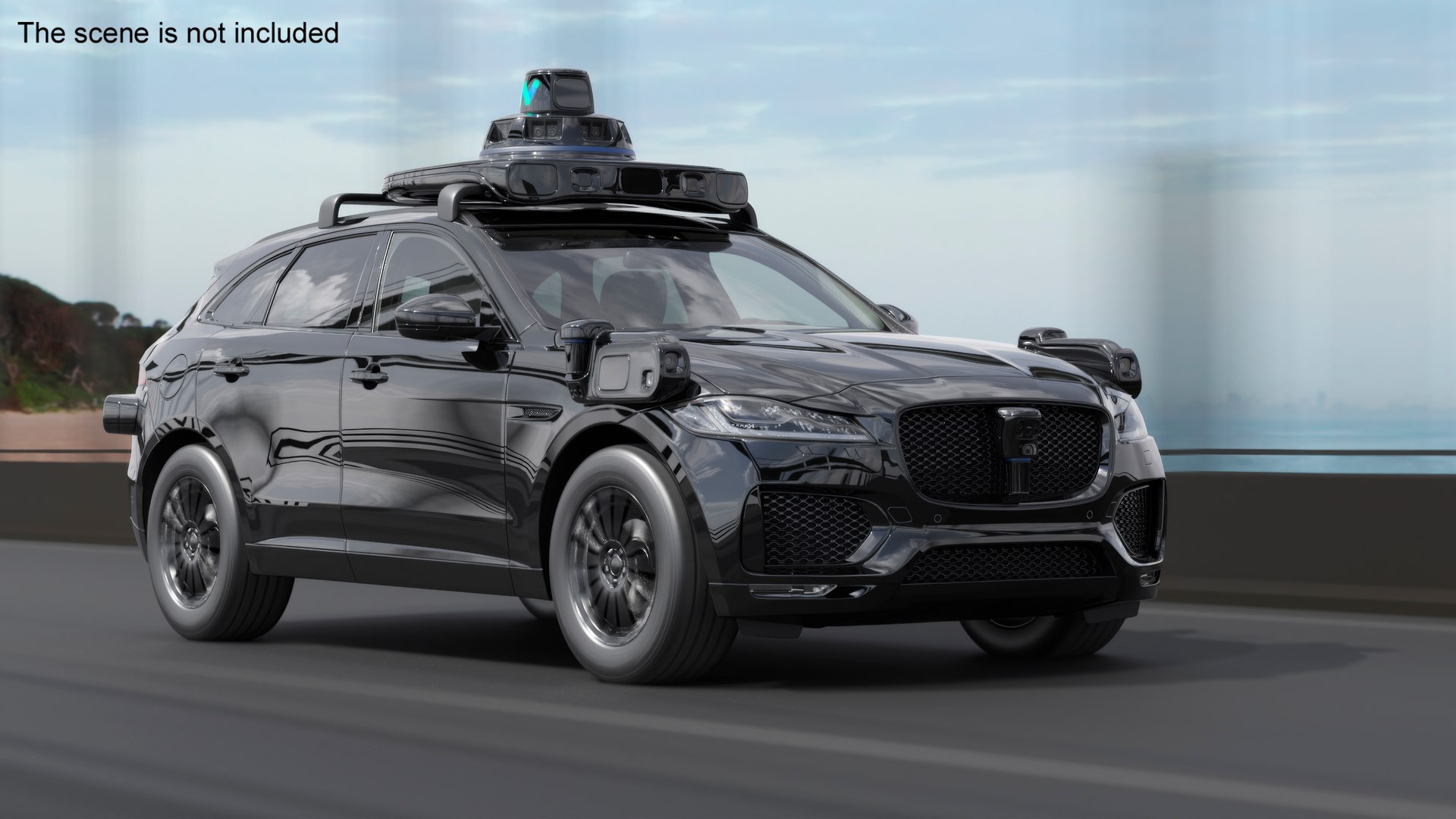 AI Powered Autonomous Taxi SUV Black 3D Model - TurboSquid 2386167
