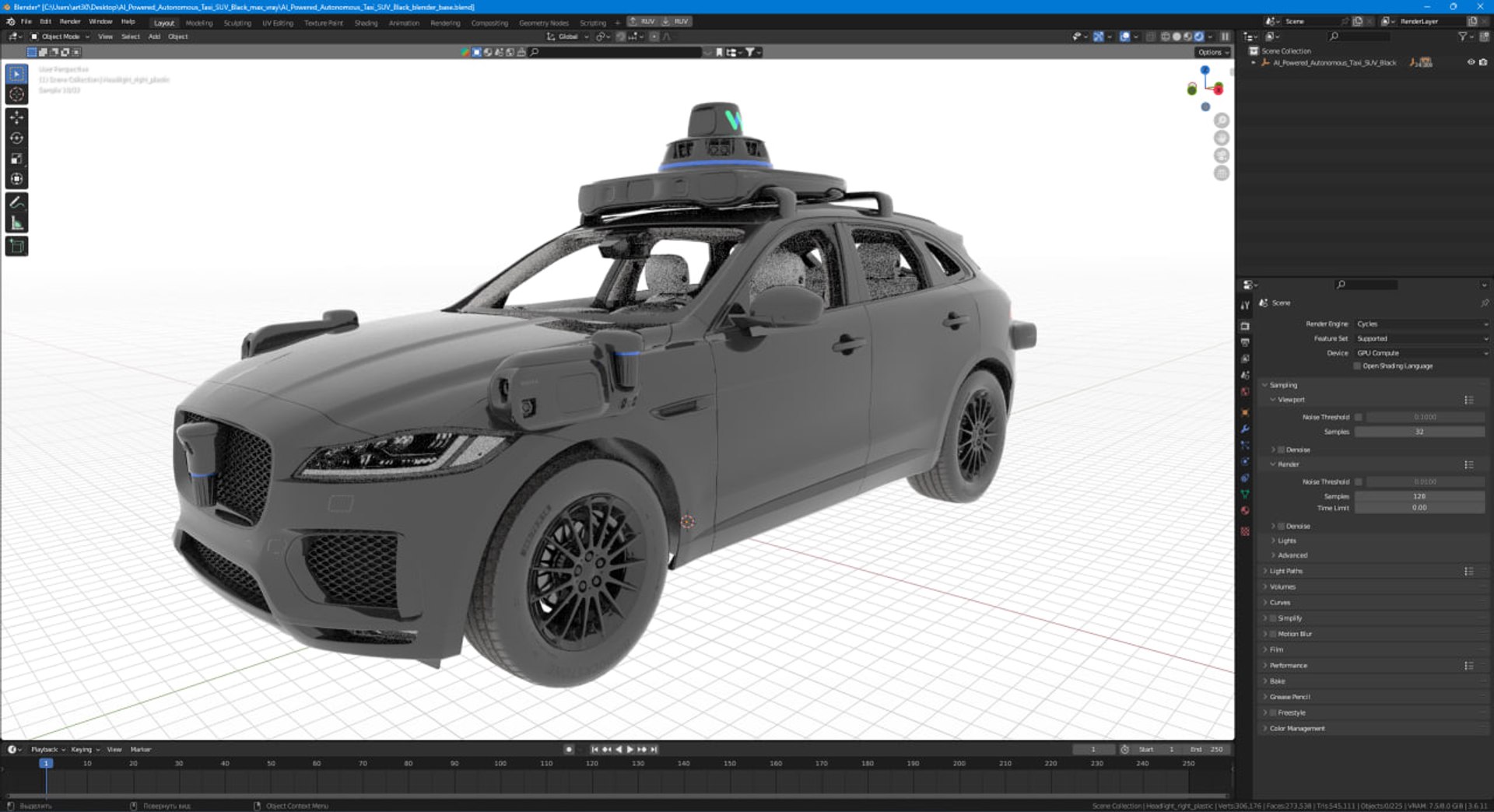 AI Powered Autonomous Taxi SUV Black 3D Model - TurboSquid 2386167