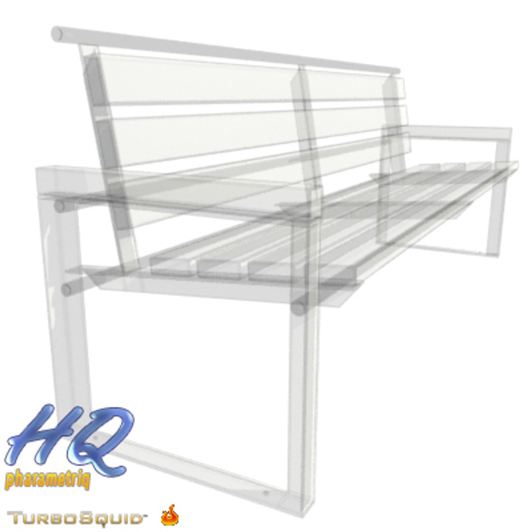Bench 20 3d Model