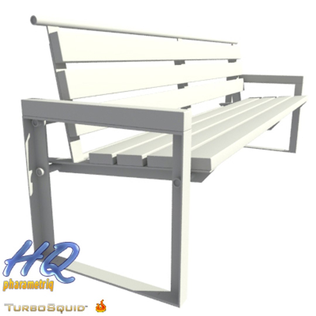 Bench 20 3d Model