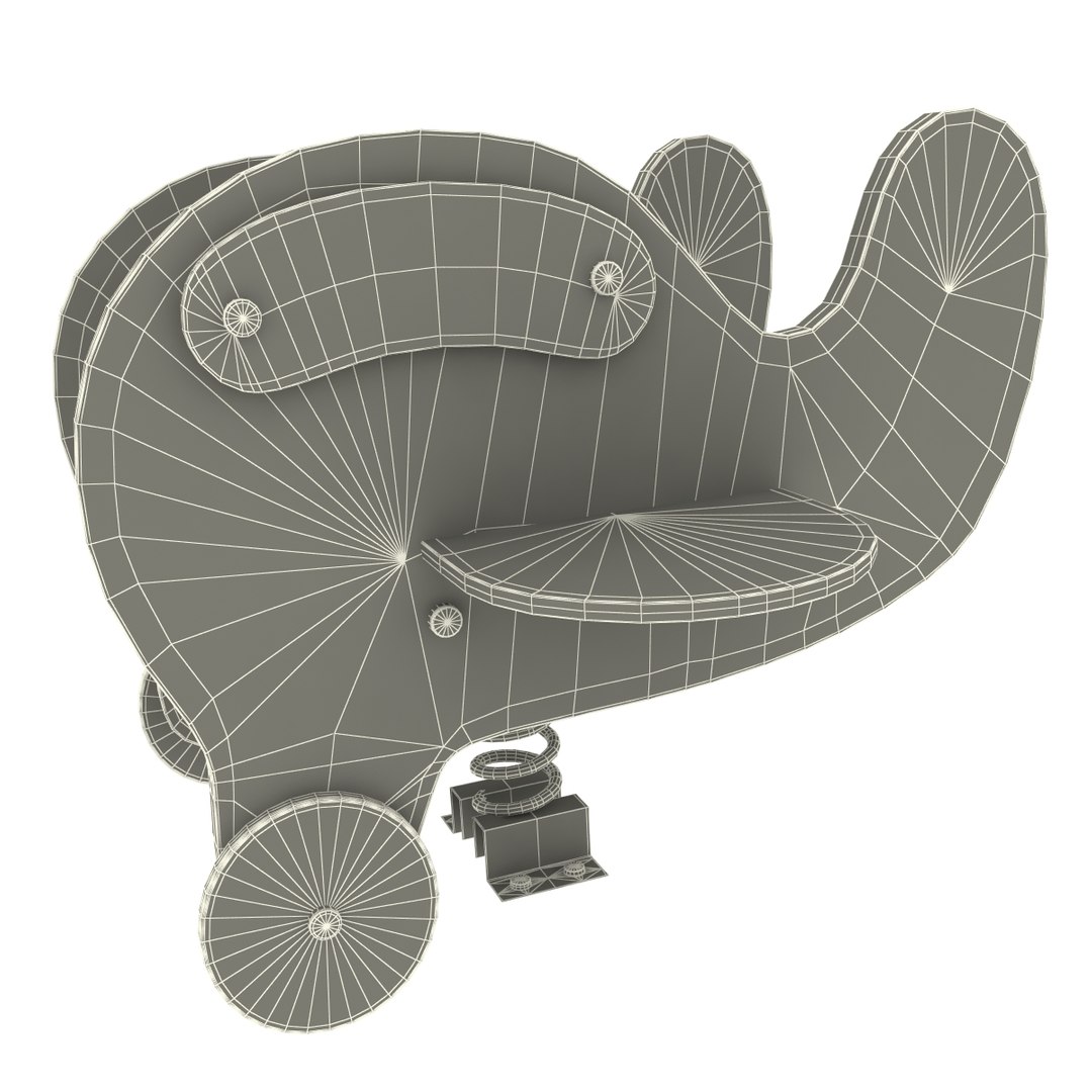 3d model spring swing airplane