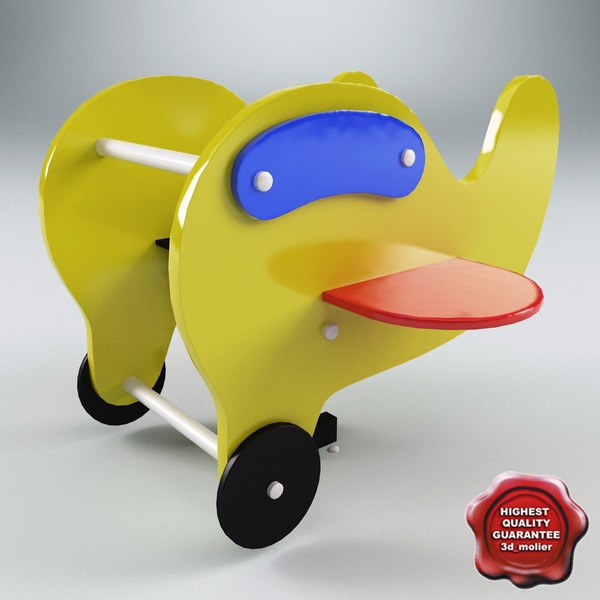3d model spring swing airplane