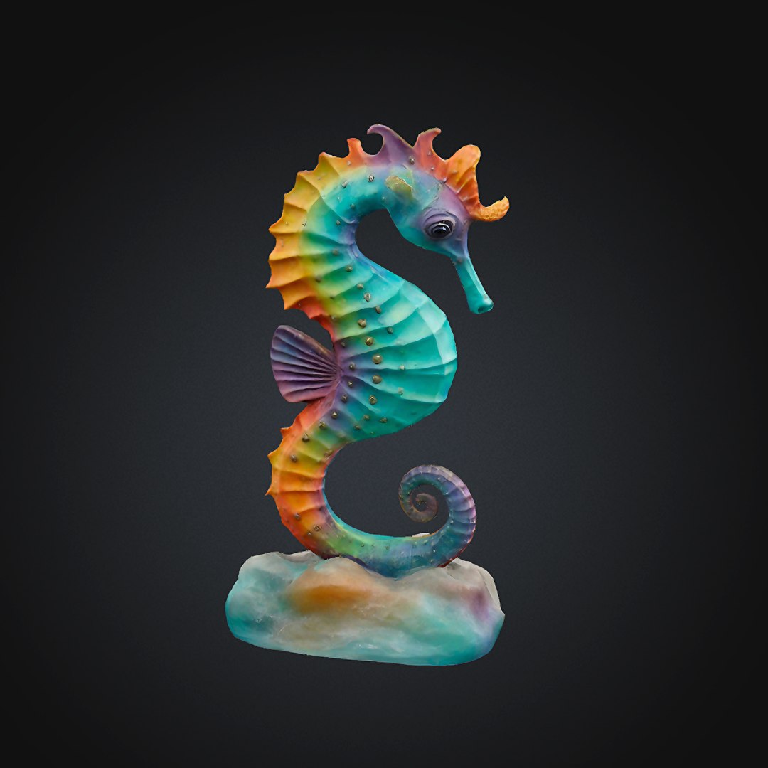 3D Fantasy Seahorse - TurboSquid 2332870