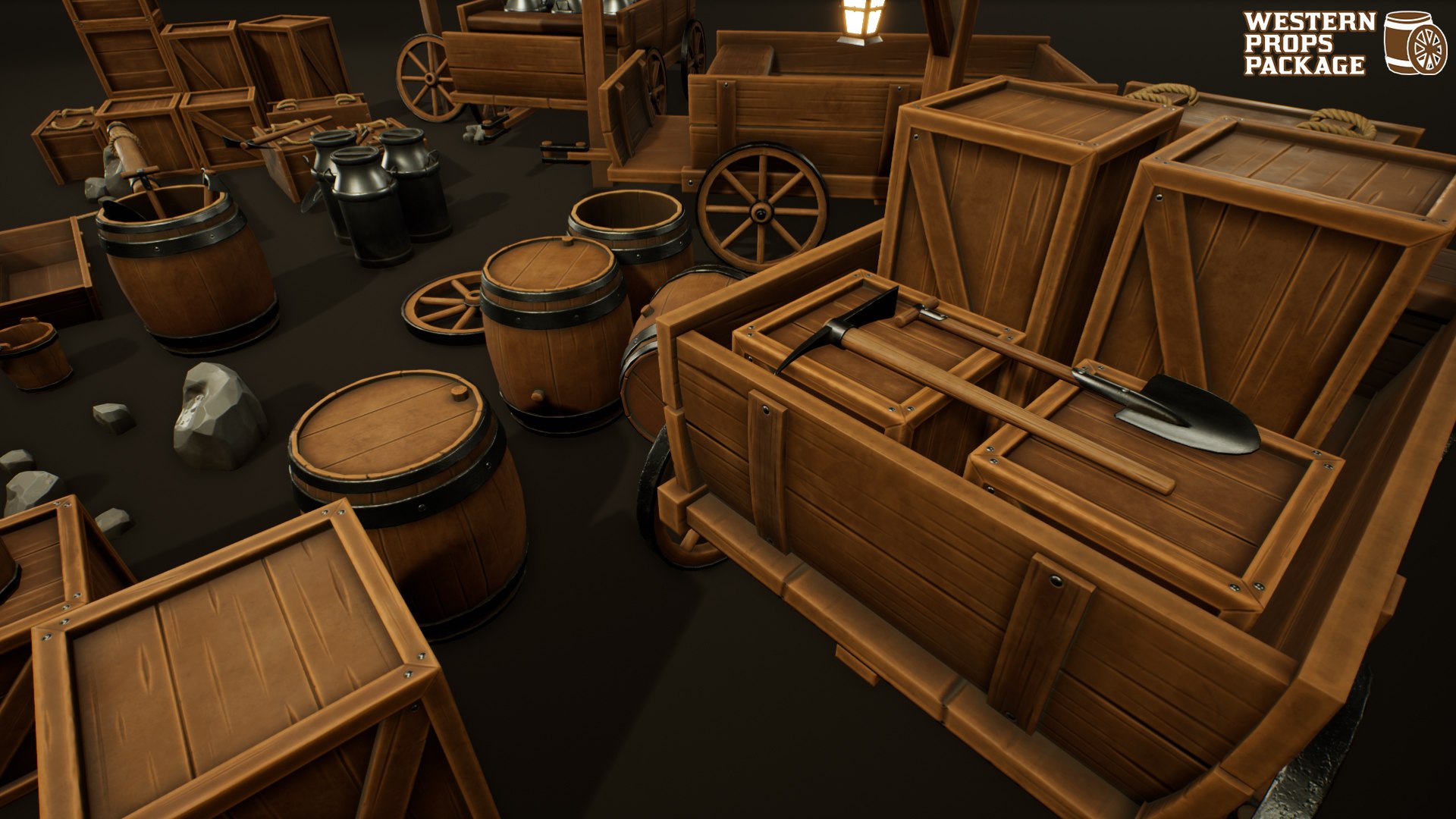 Stylized Western Props Package 3D model - TurboSquid 2112383