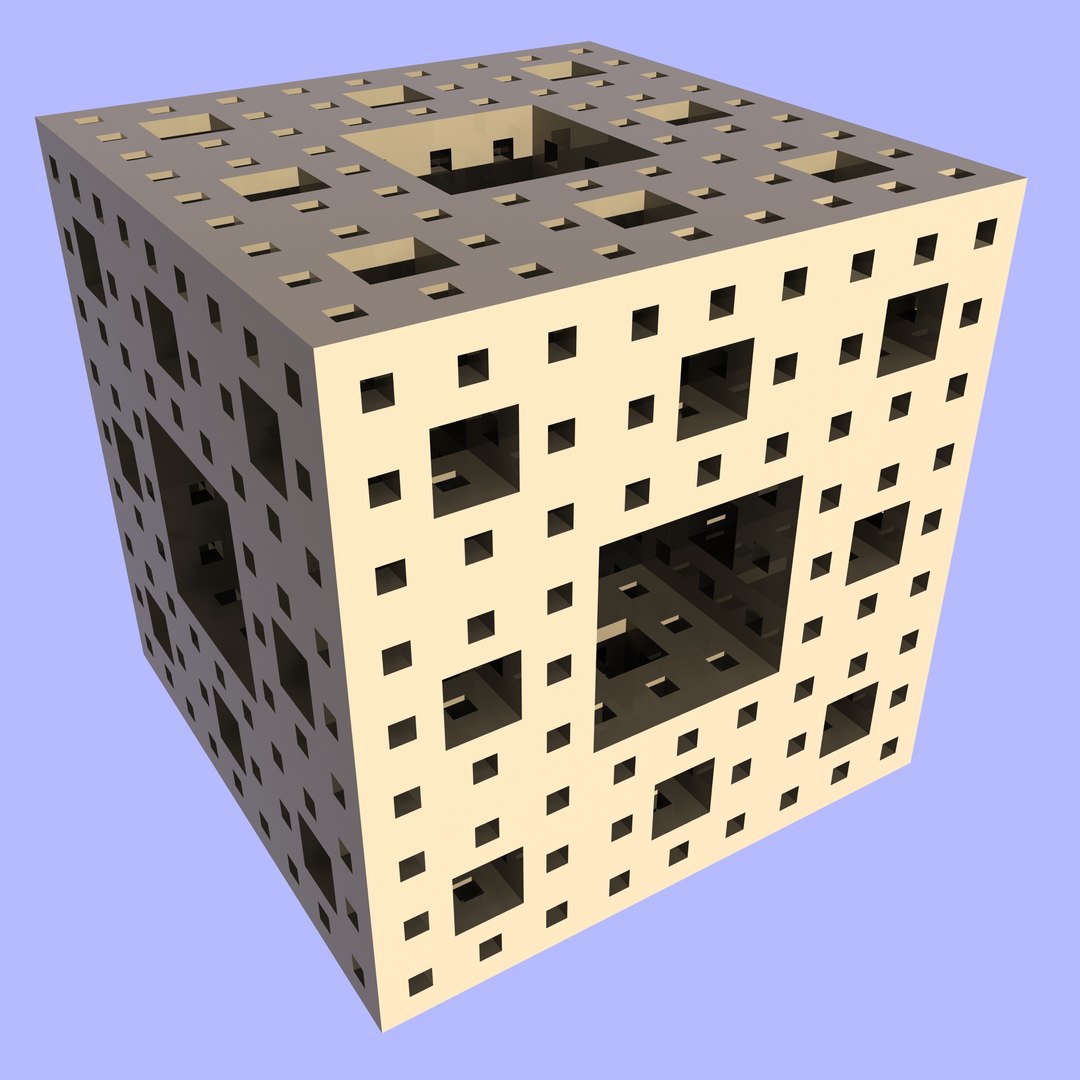 3ds Max Menger Sponge Mht-01
