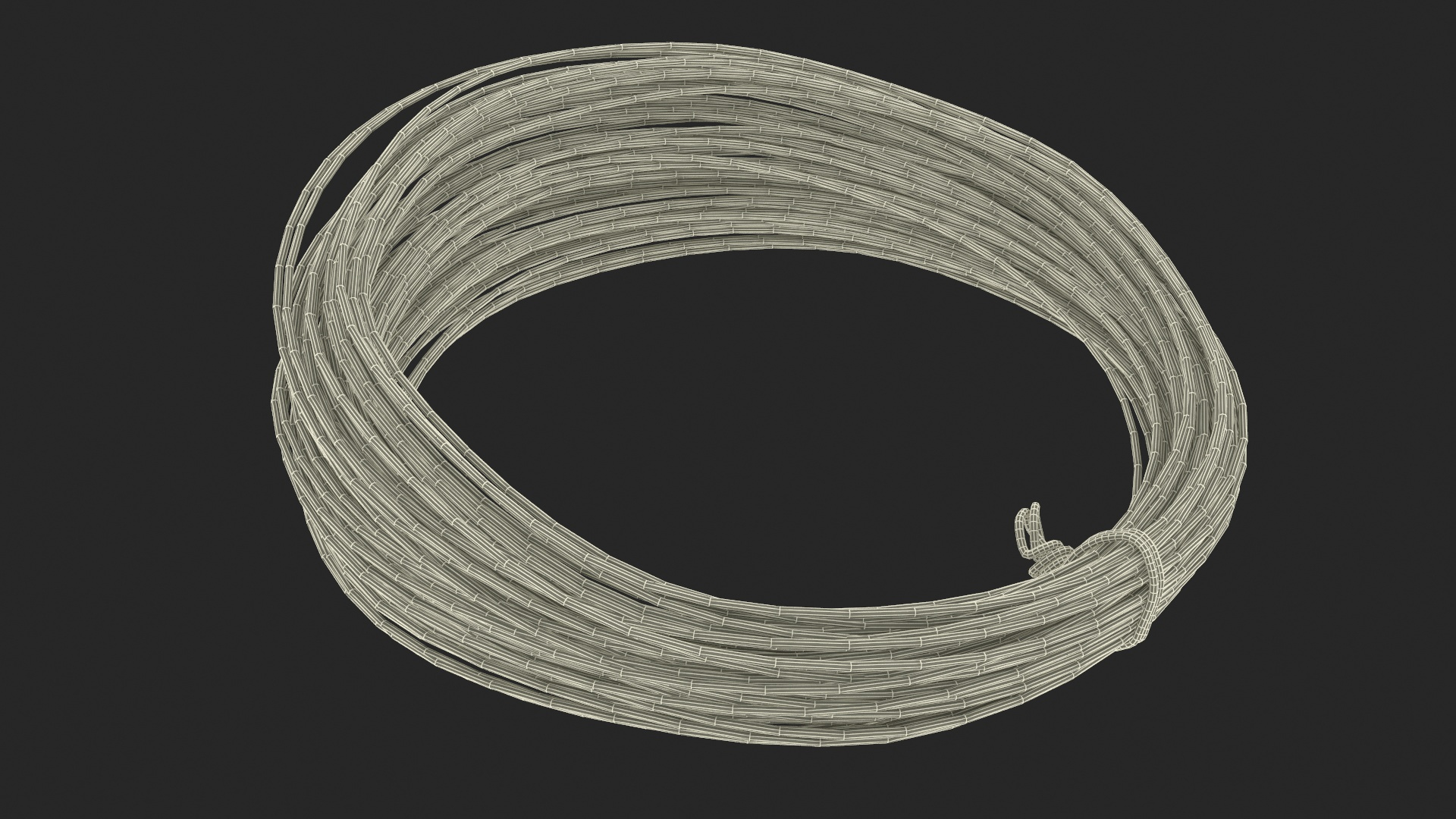 3D Model Cooper Wire Coil Half - TurboSquid 2186747
