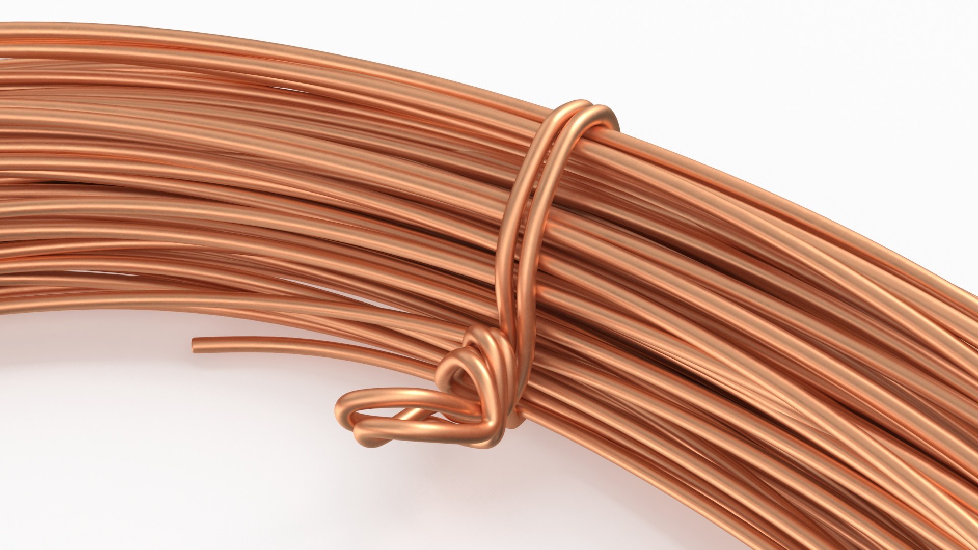 3D Model Cooper Wire Coil Half - TurboSquid 2186747