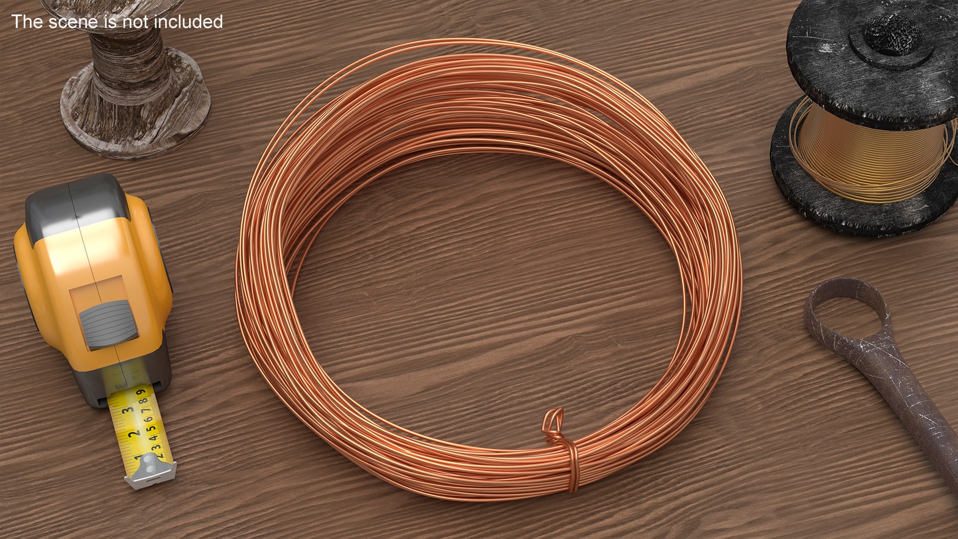 3D Model Cooper Wire Coil Half - TurboSquid 2186747