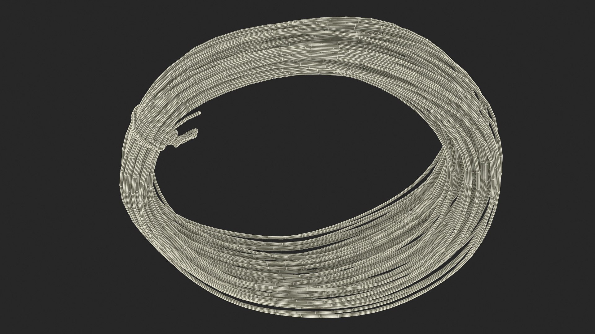 3D Model Cooper Wire Coil Half - TurboSquid 2186747