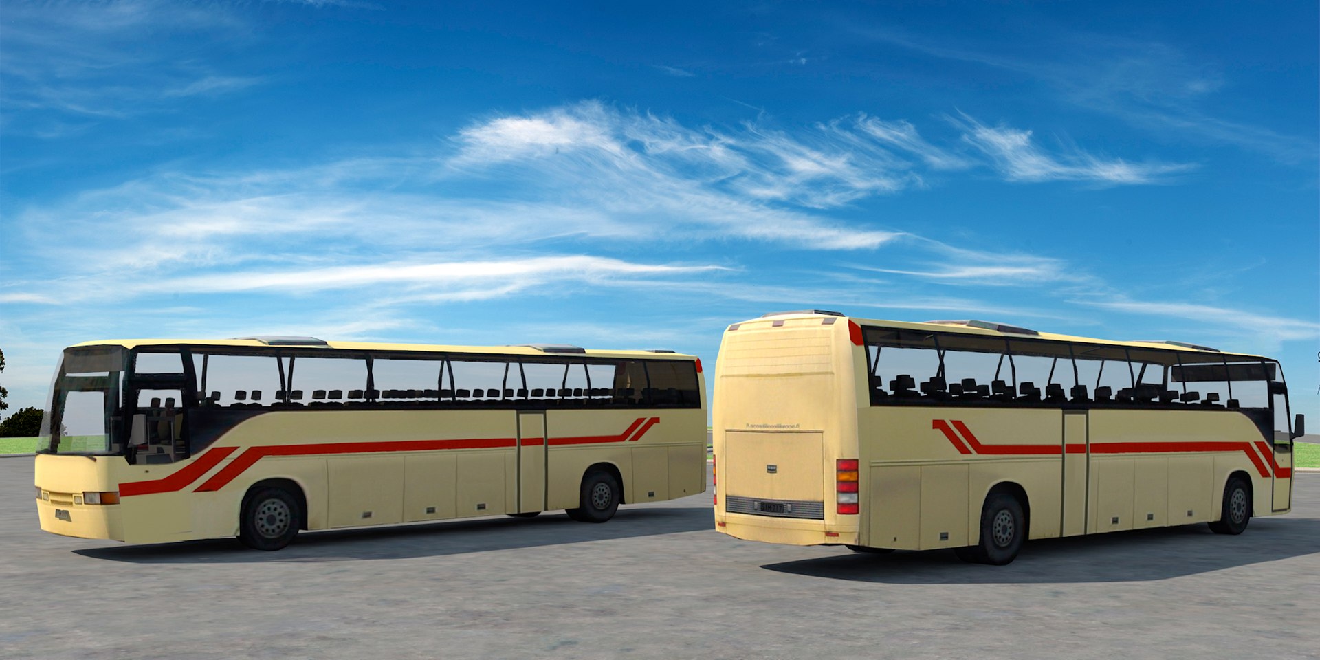 5 BUSES LOW POLY 3D - TurboSquid 1987180