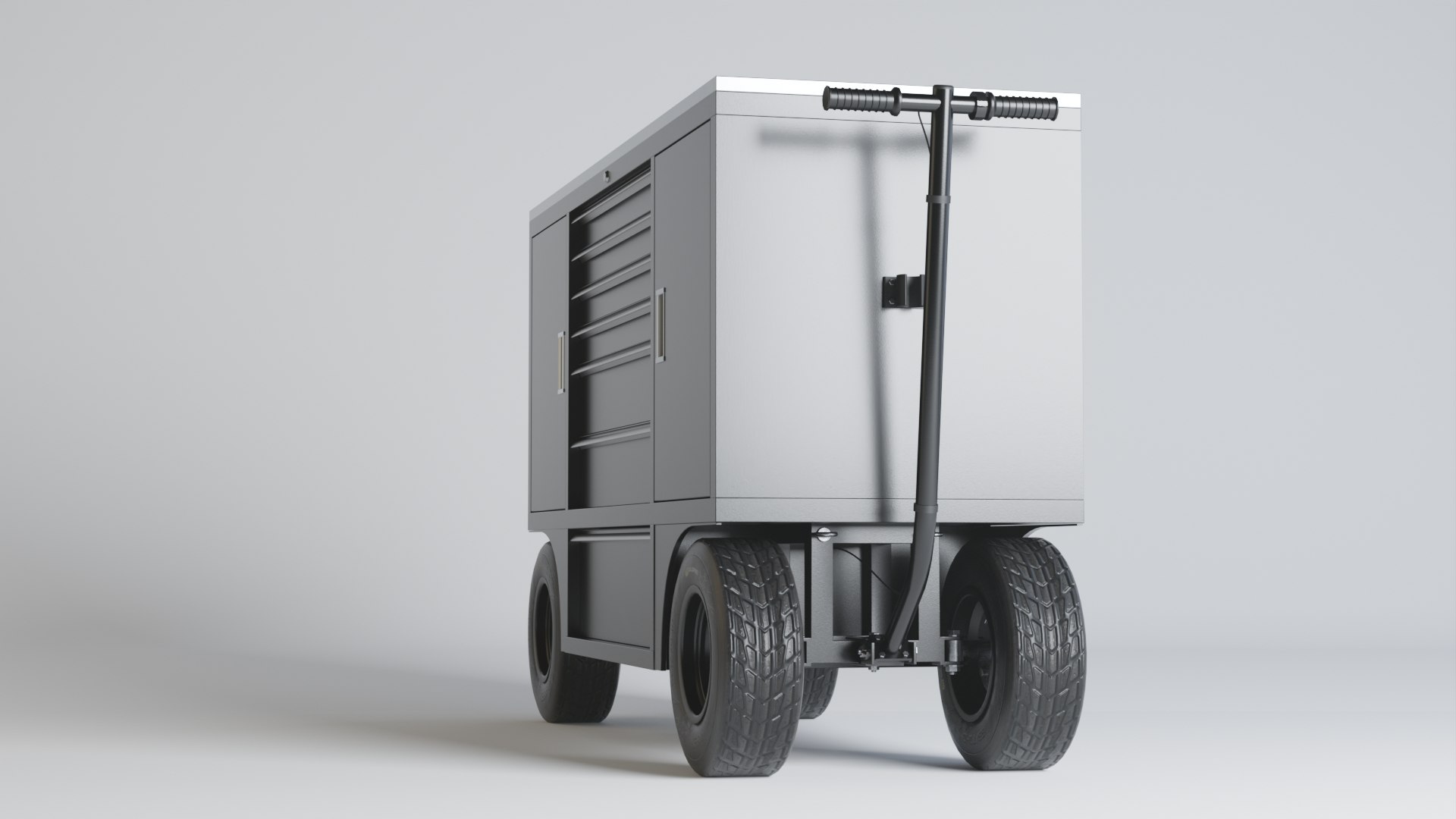 3D Model Engineering Pit Box Toolbox Wagon Cart PBR - TurboSquid 1960633