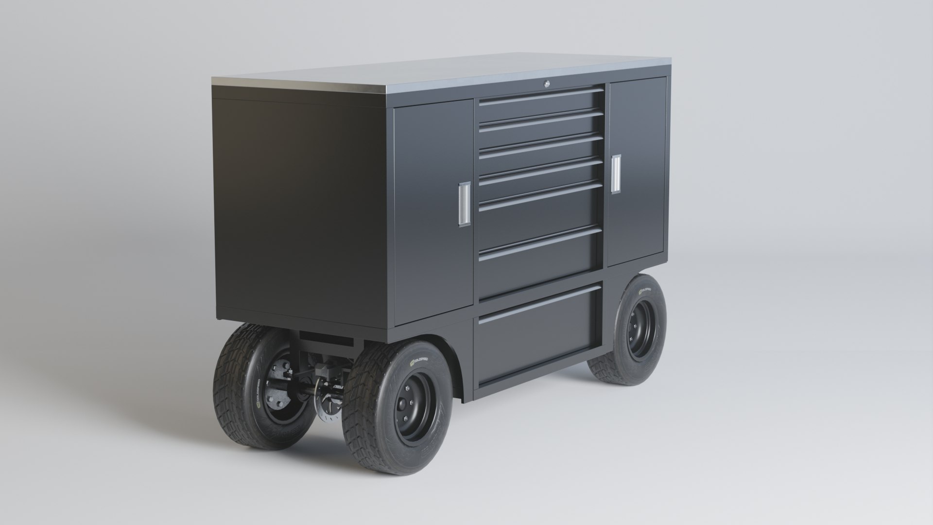 3D Model Engineering Pit Box Toolbox Wagon Cart PBR - TurboSquid 1960633