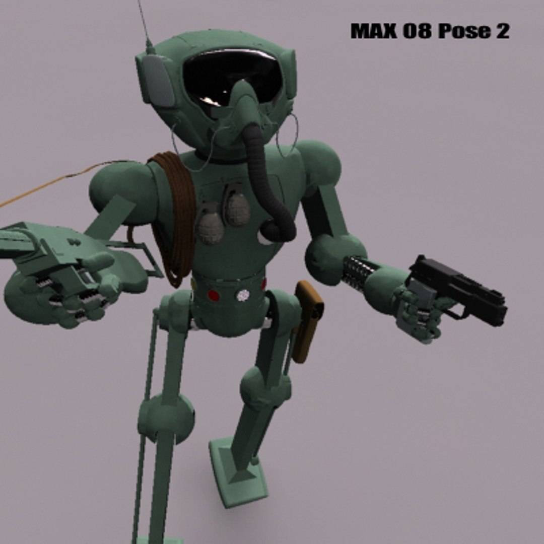 Retro Battle Robot War 3d Model
