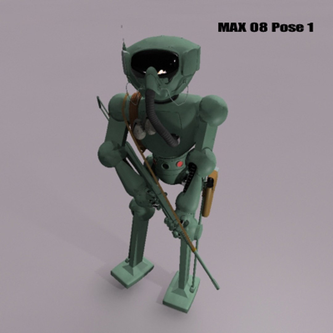 Retro Battle Robot War 3d Model