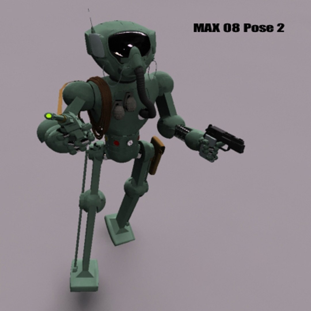 Retro Battle Robot War 3d Model