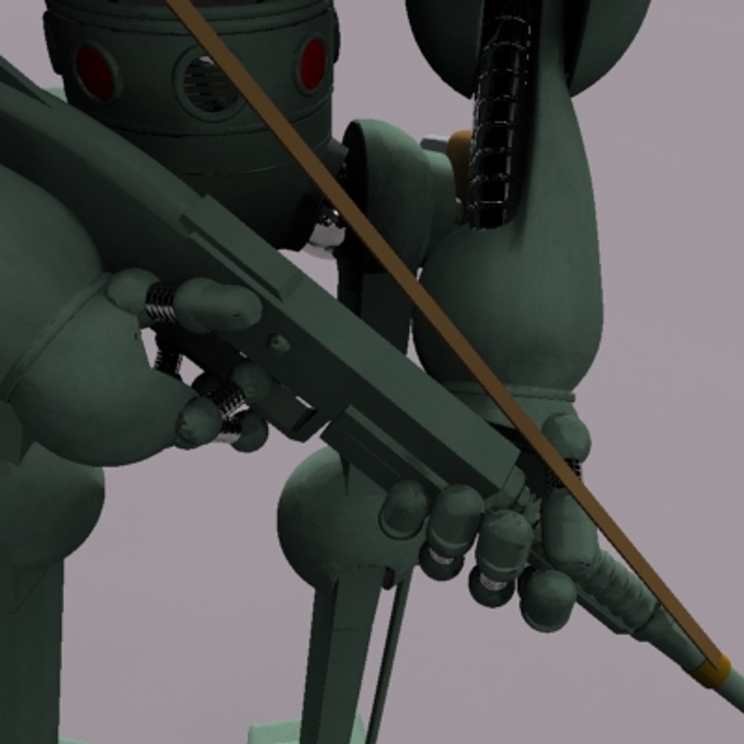 Retro Battle Robot War 3d Model