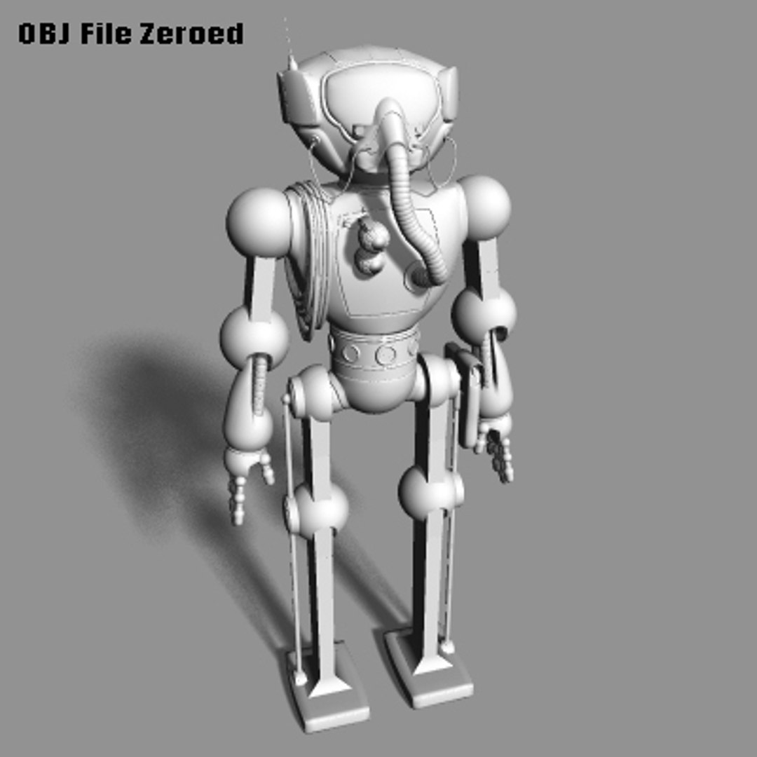 Retro Battle Robot War 3d Model