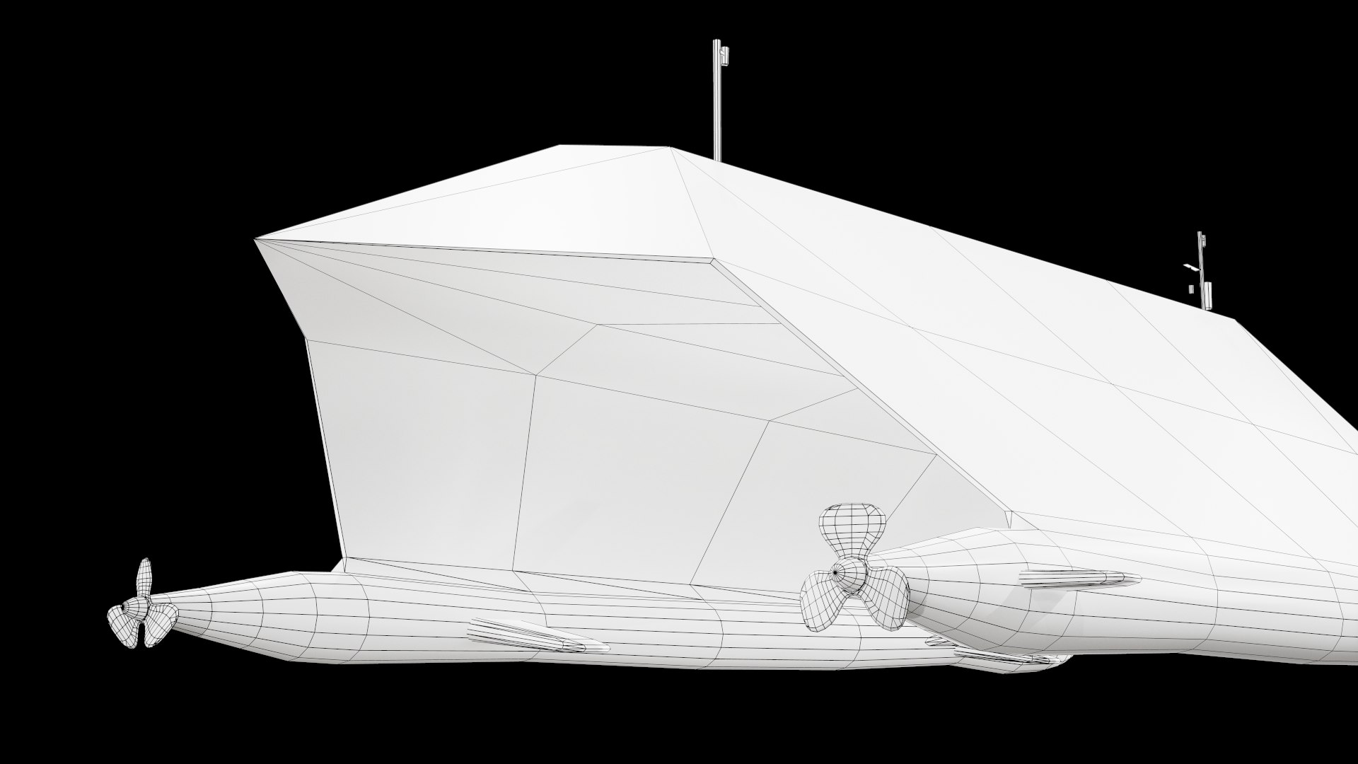 Sea Shadow Ix-529 Lockheed 3D Model - TurboSquid 1520507