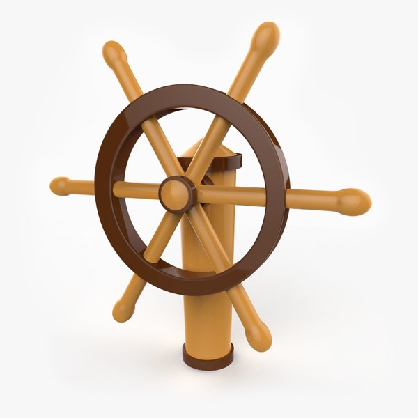 fbx cartoon ship wheel