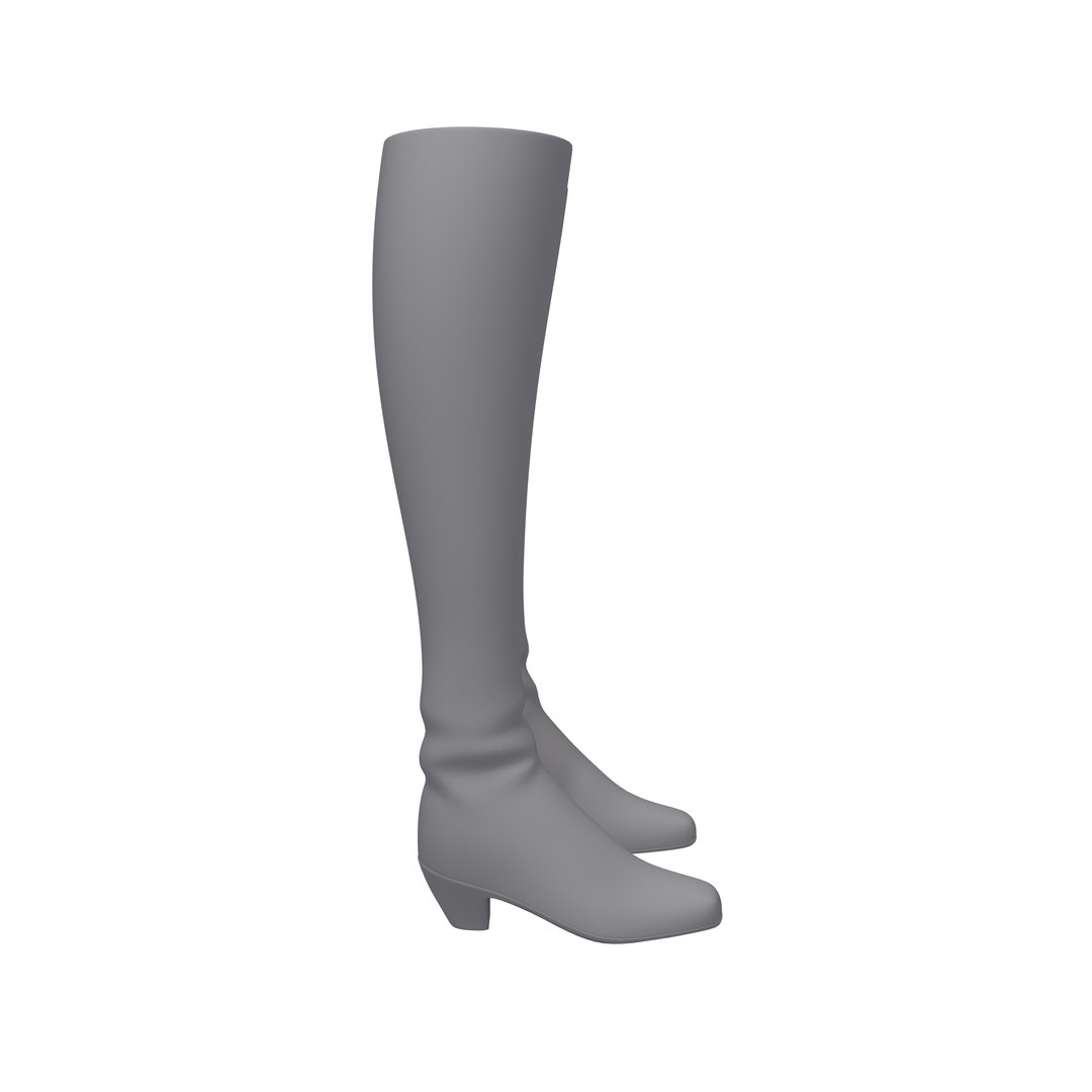 3D Model Boots Cartoon Woman - TurboSquid 1707285