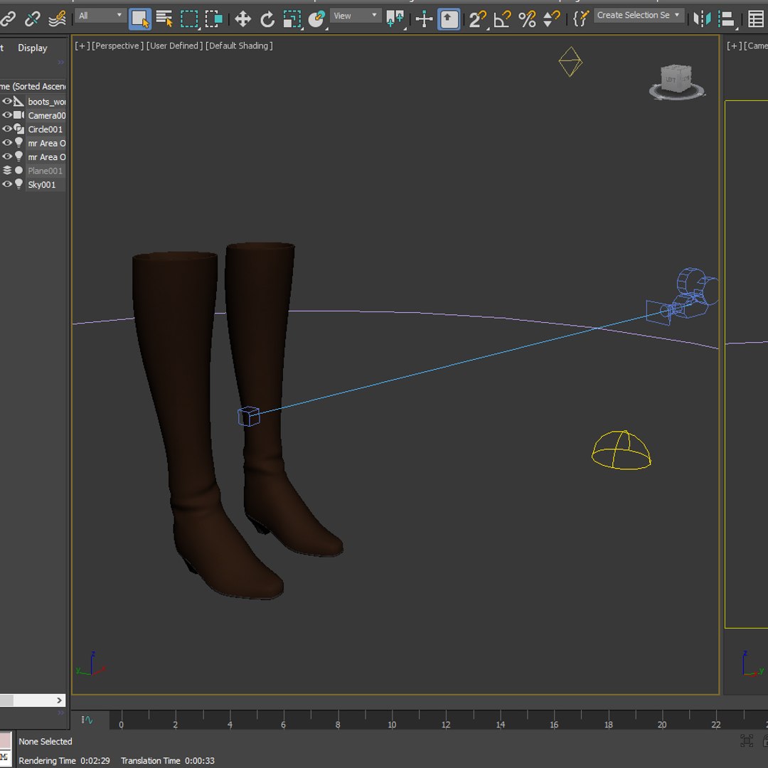3D Model Boots Cartoon Woman - TurboSquid 1707285