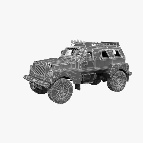 military vehicles v2 3d model